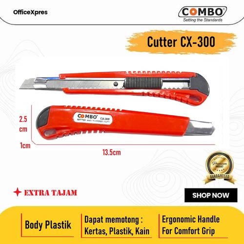 Jual Pisau Cutter Pemotong Kertas CX 300 / Cutter Sejenis Joyko Kenko A ...