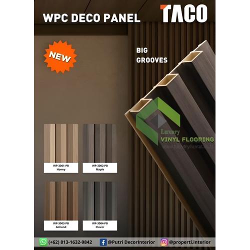 Jual wpc wall panel TACO kode PB 3XXX - uk. 20,4cm x 2,9m tebal 24,5mm ...