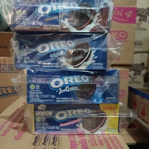 Jual [BOX] Oreo Biskuit (4keping) 2000an 38gr x 12 pcs - Ice Blueberry ...