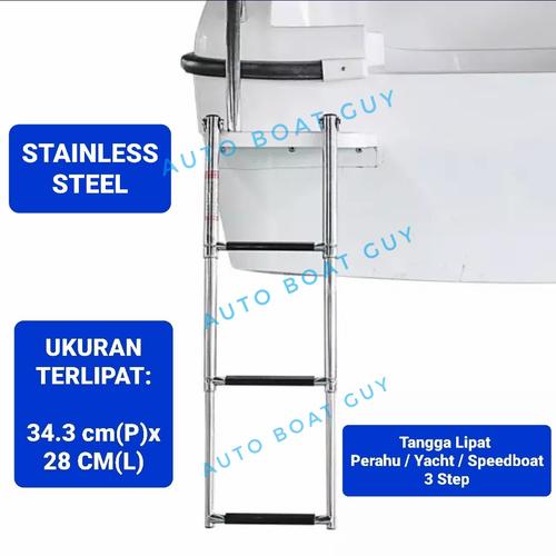Jual Tangga Kapal Teleskopik Stainless Steel 316 (Foldable Boat Ladder ...