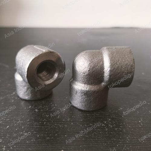 Jual Elbow Besi Class 3000 1/2" inch Drat NPT Knee Carbon Steel #3000 ...