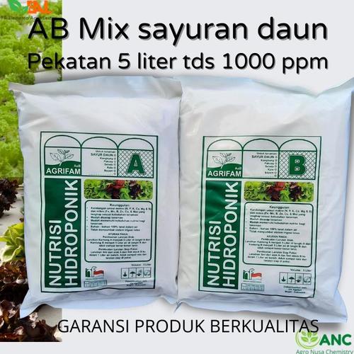 Jual Nutrisi Ab Mix Sayuran Daun Pekatan 5 Liter - Kota Surabaya ...