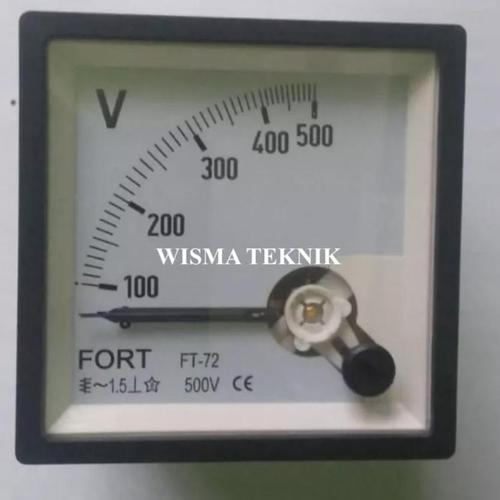 Jual ** VOLTMETER ANALOG 0-500V FORT MODEL FT-72 ** - Jakarta Barat ...
