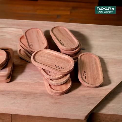 Promo Custom GRAFIR Oval Wood Tray / Nampan Baki Coaster Lonjong ...