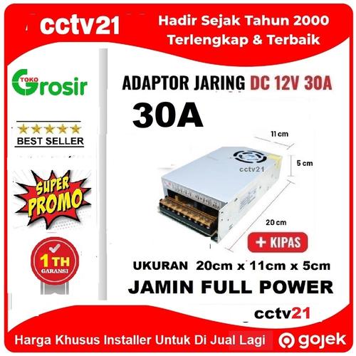 Jual Adaptor Jaring 12V 30A Garansi 1 Tahun cctv21 - Jakarta Pusat ...