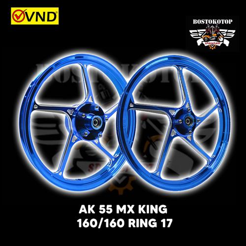 Jual VND Velg Racing Set AK55 AK 55 Yamaha MX King R15 V2 160 160 Ring 17 - Chrome - Kota ...