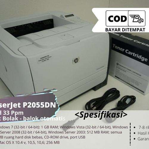 Jual Printer HP LaserJet 2055 Duplex Otomatis (Murah) - Cartridge baru ...