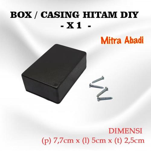 Jual Box Kotak Casing Plastik X1 for Komponen DIY Ukuran 7,7 x 5 x 2,5 ...