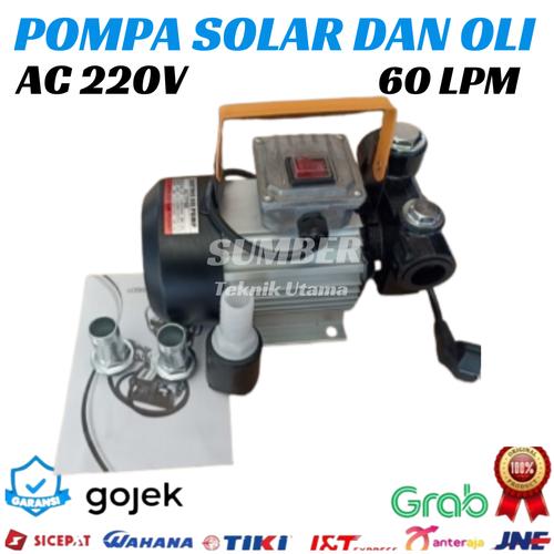 Jual Pompa Cairan Kental Pompa Oli Pompa Solar 60 LPM 220V 1 Inch ...
