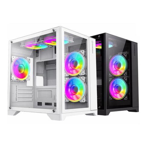 Jual Casing Gaming Gamemax Infinity Mini MATX ITX Black White Game-Max ...