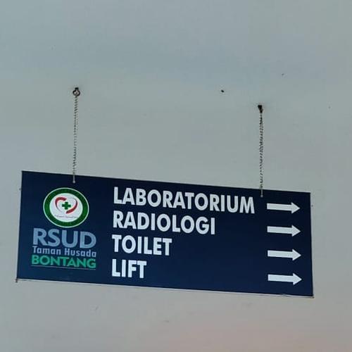 Jual sign gantung hanging 2 sisi 100x40cm - Kota Surabaya - Piramida ...