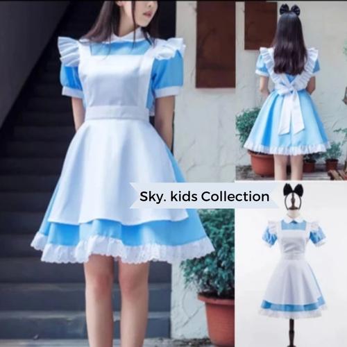 Jual New Collection Kostum Cosplay Maid Blue Alice dan Mary//by Sky ...