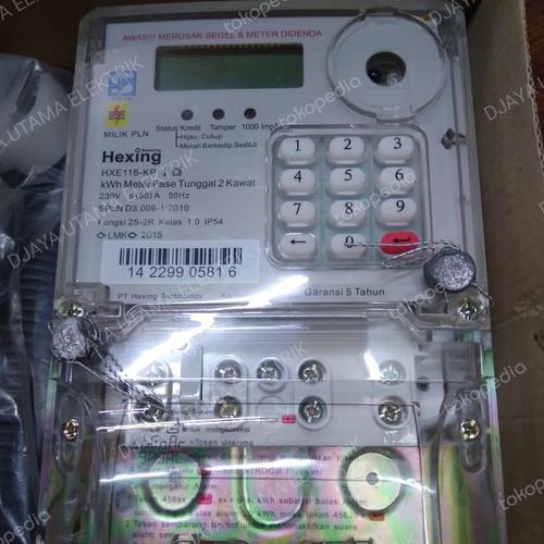 Jual KWH METER TOKEN / PRABAYAR HEXING HXE116-KP / HXE119-KP - HXE116-KP - Jakarta Pusat - Djaya ...
