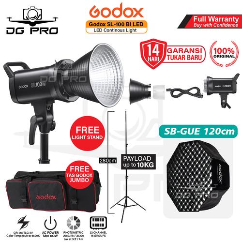 Jual Godox SL-100 BI LED Continous Light SL100BI Lampu Studio SL100 BI ...