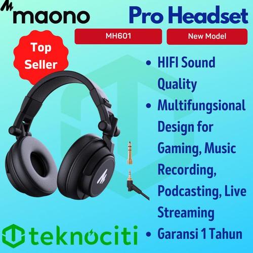 Jual MAONO Pro Bluetooth Studio Monitoring Headphone / Headset AU-MH601 ...