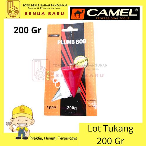 Jual Lot Tukang 200 Gram Camel / Bandul Timbangan Kerucut 200 / Plumb ...