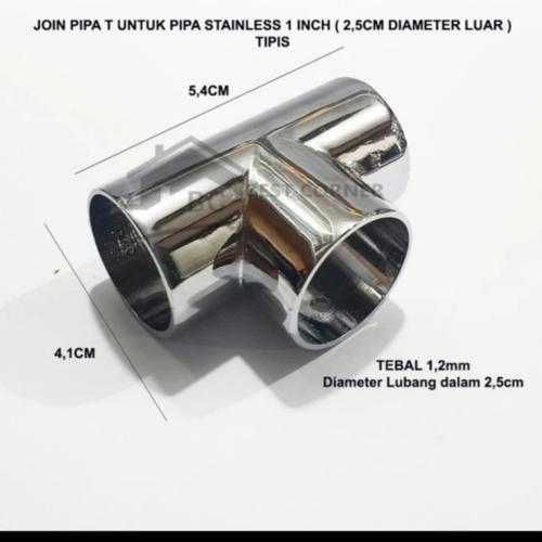 Jual JOINTING PIPA/JOINT PIPA/SAMBUNGAN PIPA T 1inch VERSI TIPIS ...