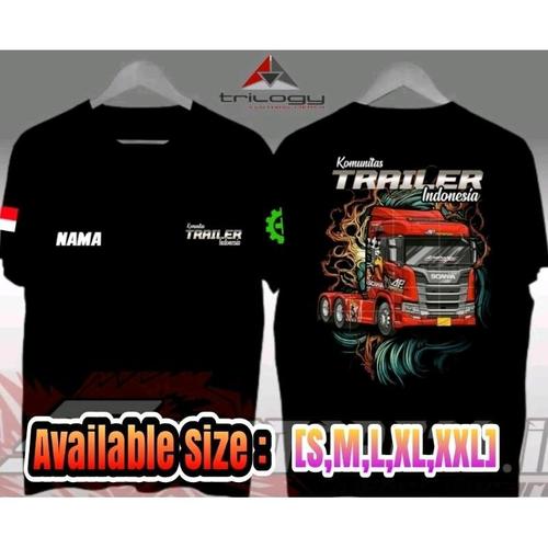 Jual KAOS MOBIL TRUCK TRAILER INDONESIA SAFETY FIRST LOGO ~ NAMA BISA ...