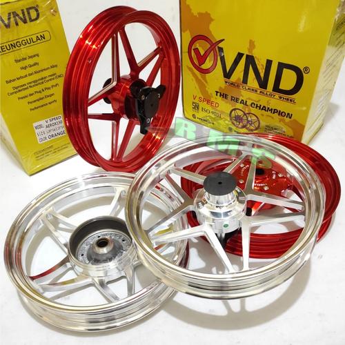 Jual NEW VELG VND V SPEED 185x14 & 215x14 Aerox 155 Old / Aerox 155 New - Hitam, nmax 2020/2024 ...