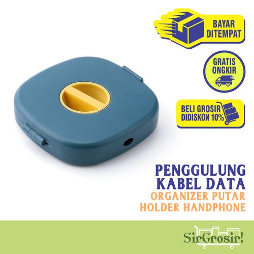Jual ROTATING CORD WINDER STORAGE Kotak Penyimpanan Kabel Organizer ...