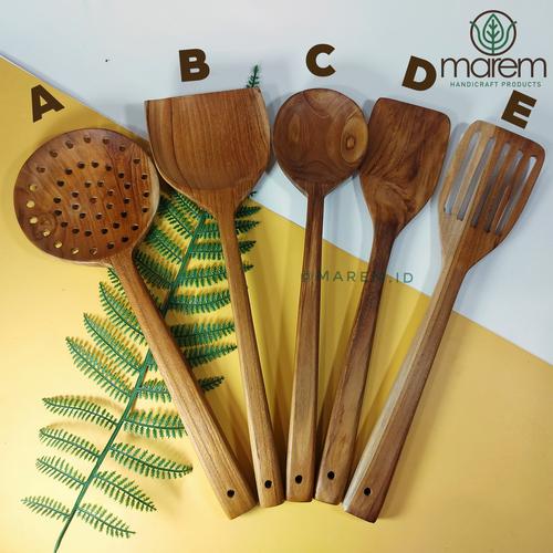 Jual SEROK / SPATULA / SODET / SUSUK/ SUTIL KAYU JATI PANJANG 33 CM ...