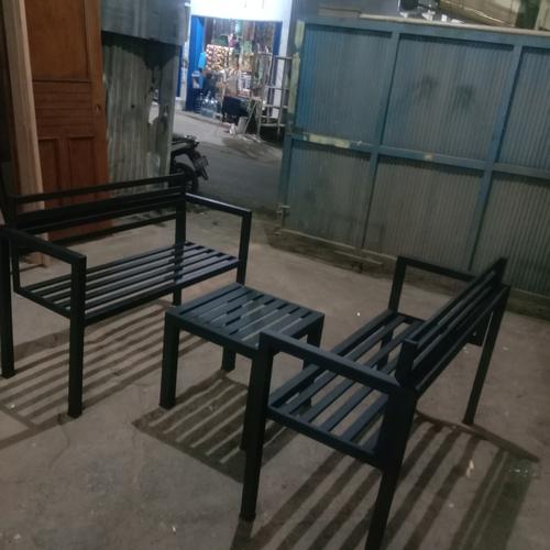 Jual satu set still bench ,satu bangku besi untuk luar ruangan ...