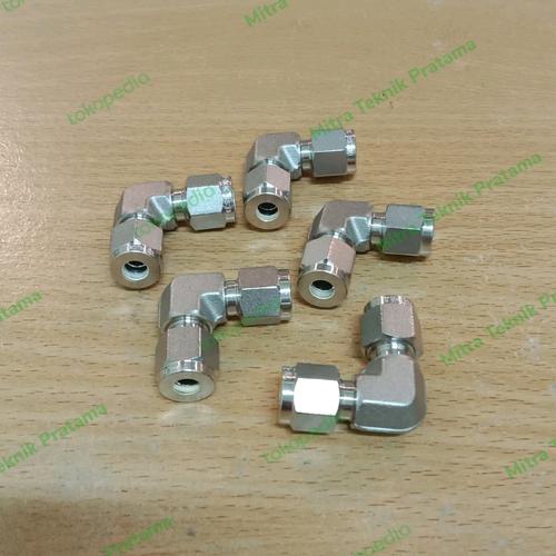 Jual Union Elbow Connector Konektor Tubing Stainless SS316 3/4" inch - Jakarta Barat - Mitra ...