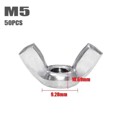 Jual 50PCS Mur Kuping M5 M6 M8 / Wing Nut / Mur Kupu Kupu Stainless ...