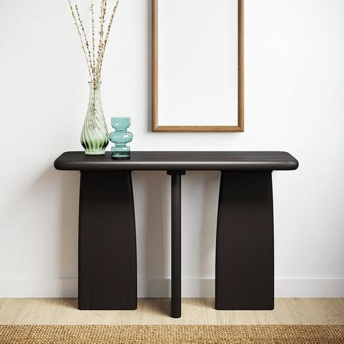 Promo Rak Konsol / Meja Foyer Minimalis Open Pore Black Matte - Kota ...