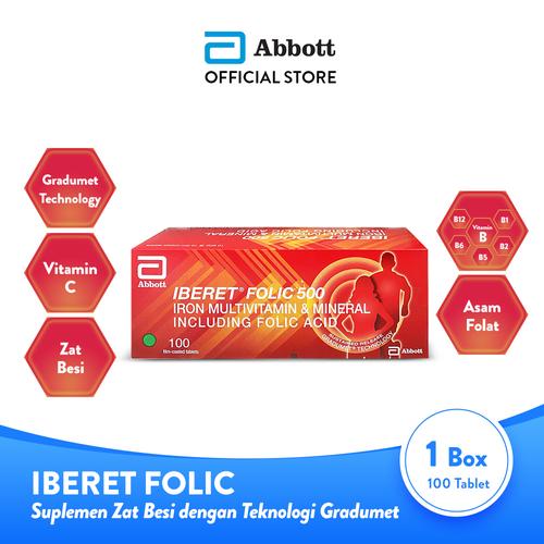 Promo Abbott Iberet Folic box 100 tablet - Multivitamin & Mineral ...