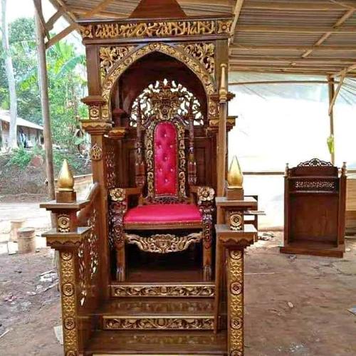 Jual Mimbar masjid jati jepara mimbar masjid ukir lengkap dengan kursi ...