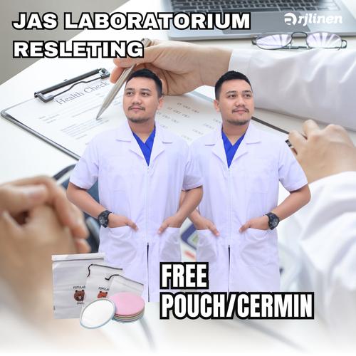 Jual JAS LABORATORIUM RESLETING LENGAN PENDEK / JAS LAB RUMAH SAKIT - M ...
