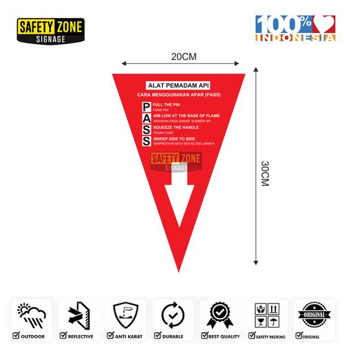 Jual SIGN AKRILIK APAR PASS SEGITIGA 20CMX30CM - Jakarta Barat - Safety ...