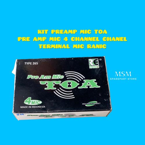 Jual KIT PREAMP MIC TOA PRE AMP MIC 4 CHANNEL CHANEL TERMINAL MIC RANIC ...