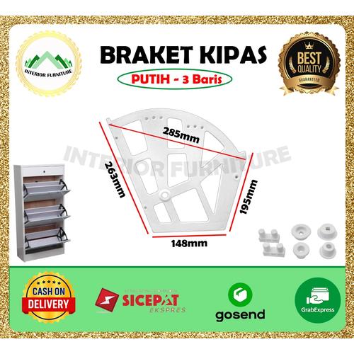 Jual Braket Rak Sepatu / Fitting Rak Sepatu Putar/Engsel Sepatu Kipas ...