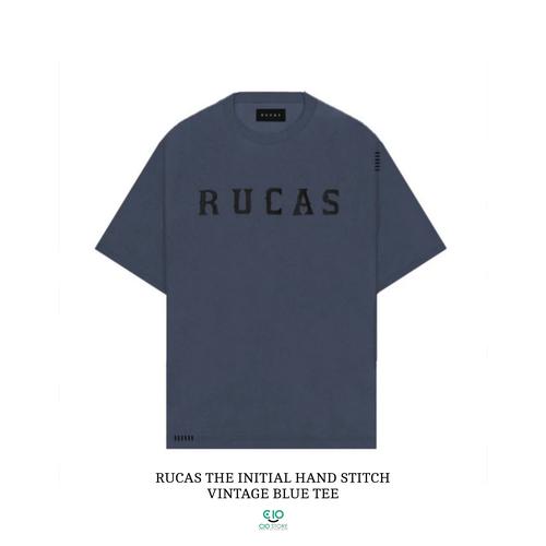 Jual Rucas The Initial Hand Stitch Vintage Blue Tee Original Invoice ...