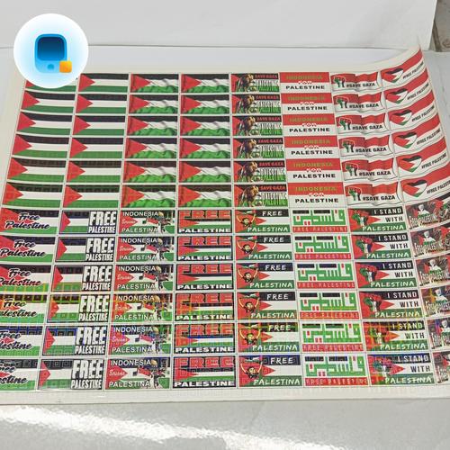 Jual 1 Lembar Stiker Pipi Palestina isi 96 stiker / 1 lembar stiker ...