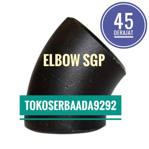 Jual Elbow / knee Las SGP 16" inch (DN400) Carbon Steel 45 Derajat - Jakarta Pusat ...
