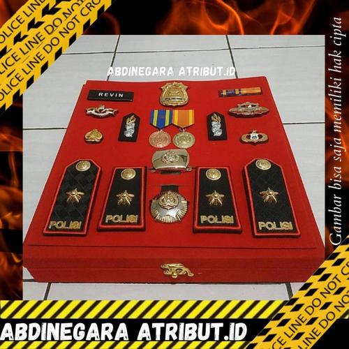 Jual Pangkat Polisi Kompol Pdh Pdu Set Box Custom Perlengkapan Polri ...