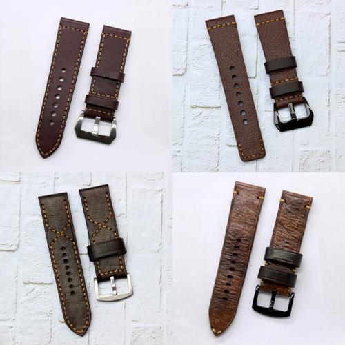Jual (Murah) Ready Stock Strap Jam Tangan Kulit Asli Size 24mm - 1 ...