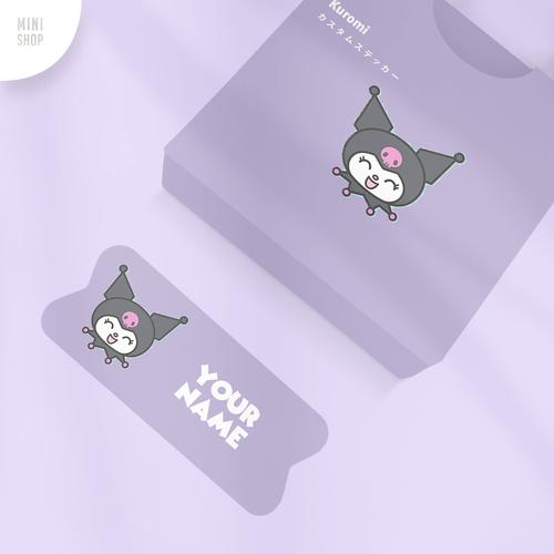 Jual Sanrio - kuromi - Paket Label Stiker Nama Custom - Kota Tangerang ...
