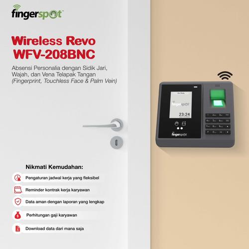 Jual Mesin Presensi / Absensi + Door Access Fingerspot Revo WFV-208BNC ...