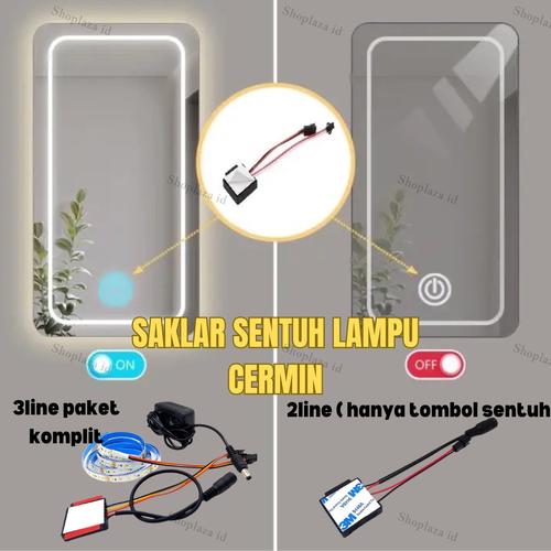 Jual Tombol Sensor Sentuh Lampu Kaca / Touch Control Mirror On Off ...