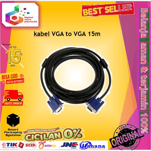 Jual kabel VGA to VGA 15m/VGA STANDAR 15m - Jakarta Pusat - Digital ...
