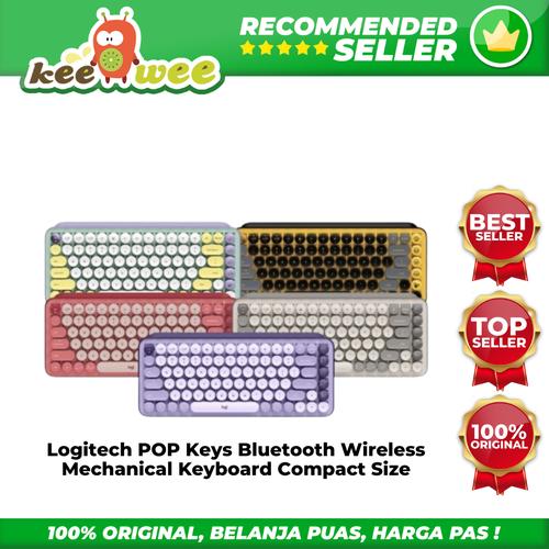 Jual Logitech POP Keys Bluetooth Wireless Mechanical Keyboard Compact ...