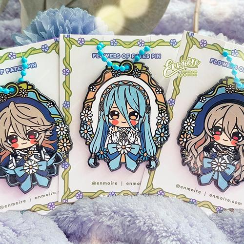 Jual Fire Emblem Fates Enamel Pin (Male, Female Corrin & Azura) - Male ...