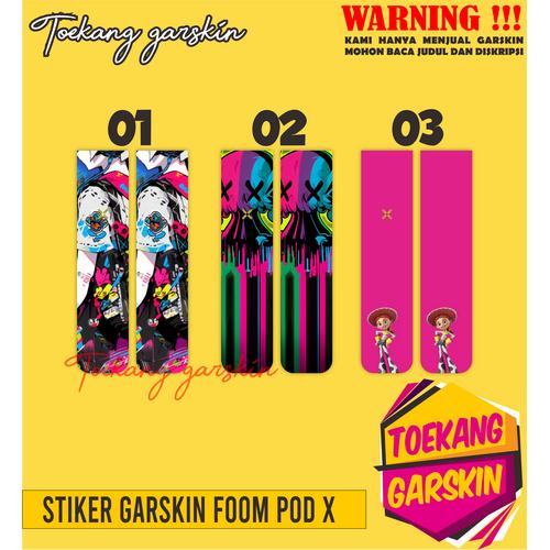 Promo stiker garskin FOOM POD X DEPAN BELAKANG - 01 - Kab. Bantul ...