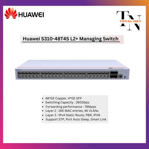 Jual Huawei S310-48T4S CloudEngine Switch L2+ Managing Switch - Jakarta Pusat - Total Net ...