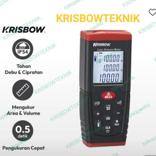 Jual krisbow meteran digital laser 100M laser distance meter compact ...