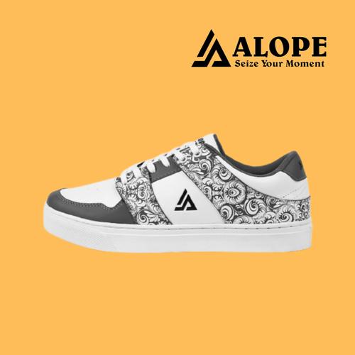 Promo ALOPE - SEPATU AKRA SEPATU MOTIF BATIK KEKINIAN SIZE DEWASA - Abu ...
